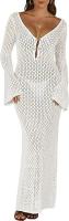 China Handmade Crochet Bikini Set Women Knitted Swimwear Cover Up Beach Vacation Bodycon Dress Sizes S-XL for sale