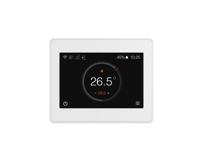 China 2.4ghz Touchscreen Smart WiFi Thermostats Remote Control Radiant Heat for sale
