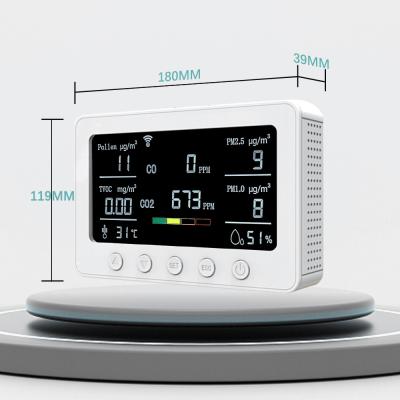 China OEM Smart Air Quality Monitor Co2 IAQ Monitoring Equipment 5V 2A for sale