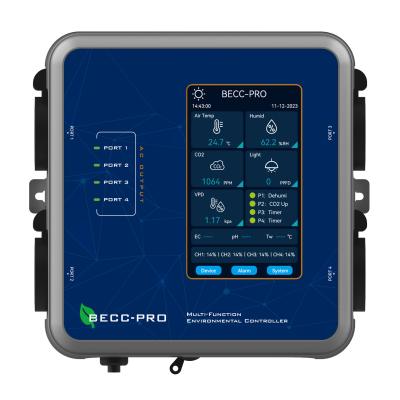 China CO2 Temperature Humidity Greenhouse Humidity Controller 240V 800x480 LCD display for sale