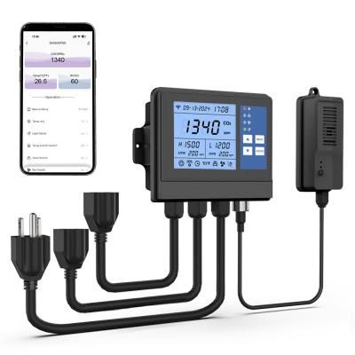 China GZAIR WIFI Greenhouse Climate Controller Co2 Sensor 240VAC for sale
