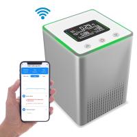 China Indoor Radon Smart Sensor Gas Detector WiFi Monitoring With Audible Alert for sale