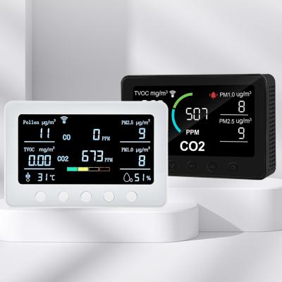 China Mobile Sync Smart Air Quality Monitor Carbon Dioxide Pollen IAQ Monitoring Devices for sale
