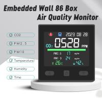 China CO2 IAQ Air Quality Monitor Wifi Temperature Detector 12V 2.8inch TFT Display for sale