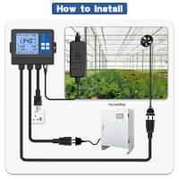 China Digital Carbon Dioxide Co2 Ppm Controller Monitor For Growth Tent Greenhouse for sale