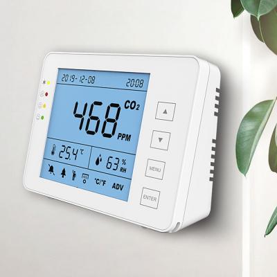 China HVAC NDIR Indoor CO2 Tvoc Air Quality Monitor Meter LCD Display for sale