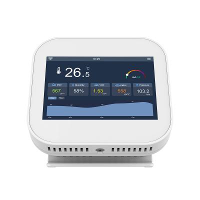 China ODM 110V Smart Air Quality Monitor IAQ Monitoring Instruments For Home Office Classroom for sale