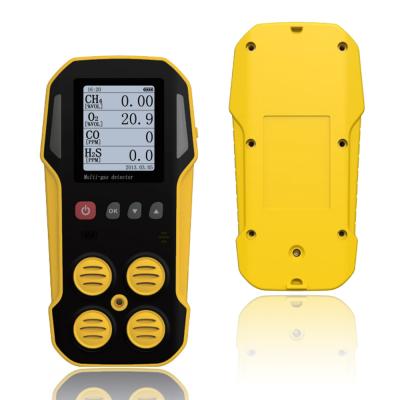 China 4-in-1 Multi-Gas Detector CH4 CO H2S O2 High-Precision Multi-Gas Detector Sensor with Alarm Settings for sale