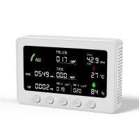 China Multi-Gas Air Quality Tester - 10-in-1 AQI/CO2/Noise/TVOC/Pollen Detector with WiFi Remote Monitoring & Data Storage for sale