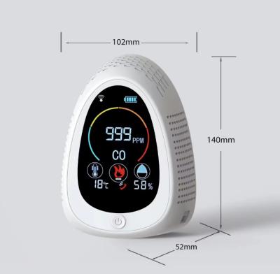 China GZAIR Smart CO Detector with Remote Monitoring - Tuya APP Sync, 0-1000PPM CO Range for sale