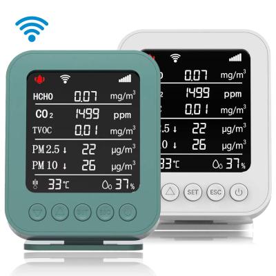 China OEM Real Time IAQ Air Quality Monitor Detector with 85dB Alarm and Data Logger for sale