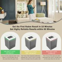 China Portable Smart Radon Gas Detector with LCD Display - Instant Results for Basement and Office Air Quality for sale