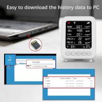 China IAQ Monitor Real-Time Indoor Air Quality Sensor with Data Logger and 85dB Alarm, OEM Support for sale