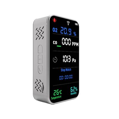 China Professional 7-in-1 Gas Detector with Wi-Fi App Control & SD Card Logging for sale