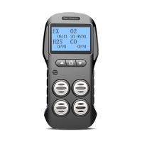 China Portable 4-Gas Multi-Gas Monitor with Combustible Gas Leak Detection and LCD Display for sale