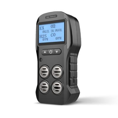 China High Precision X-4 Portable Gas Detector 4-in-1 EX O2 CO H2S Multi-Language Data Logging 2000mAh Battery Wholesale for sale