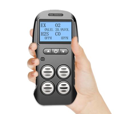 China Waterproof X-4 4-in-1 Gas Detector Pump Suction EX O2 CO H2S Monitor Explosion-Proof Long Working Time for sale