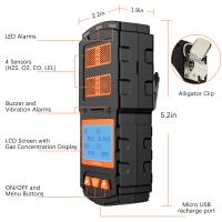 China Versatile 4-in-1 Gas Monitor for Sewer, Mining, Petroleum & Lab Use | High-Sensitivity Portable LEL O2 H2S CO Gas Leak Detector for sale