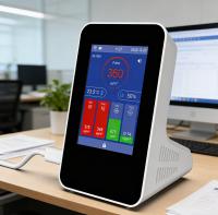 China WiFi Bluetooth Air Quality Monitor 1800 - 7-in-1 Multi-Gas Detector with 3.5-inch Color Touch Screen for sale