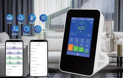 China Smart Air Quality Monitor, Real-Time TVOC Detector with Touchscreen for sale