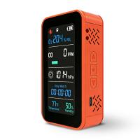 China PT09 6-in-1 Air Quality Monitor - CO O2 Detector with Temp/RH/Altimeter/Barometer, Rechargeable Portable Gas Monitor for sale
