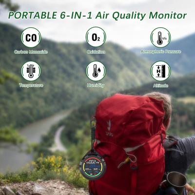 China Portable Carbon Monoxide (CO) Alarm | 300-1100hPa Air Pressure Range, Electrochemical Sensor with Sound-Light Alert for Home/Garage/RV PT08 for sale