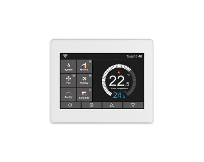 China 2.4GHz Touchscreen WiFi Thermostat Remote Control for Radiant Heat for sale