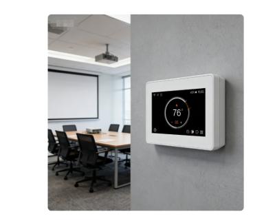 China Smart Us Type Thermostat Commercial/Residential Programmable Thermostat - App-Controlled WiFi Thermostat with Timer Mode & Humidity Display for sale