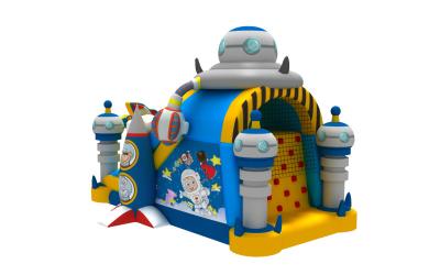 China Inflatable Combos 1000D Fireproof Inflatable Jump House Castle Space World  Blow Up Bounce House for sale