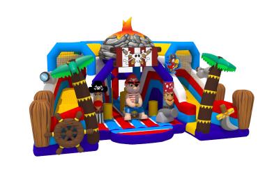 China Digital Printing Inflatable Fun City Inflatable World Amusement Park Pirate'S Paradise Theme for sale
