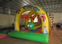 China Kids inflatable bounce house with caterpillar inside hot arch modeling inflatable jump house for sale