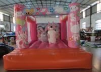 China Custom Made Inflatable Small bouncer Pink inflatable rabbit Jump house on sale for sale