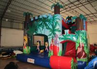 China Classic inflatable palm trees jump house PVC inflatable jumping combo for sale inflatable bounccer for renting for sale