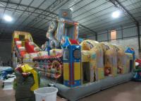 China Big giant inflatable robot fun citty robot inflatable amusement park for children commercial inflatable fun city for sale