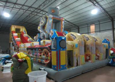 China Big giant inflatable robot fun citty robot inflatable amusement park for children commercial inflatable fun city for sale