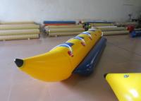 China Sealed Inflatable Water Games Flying Float Banana 4 People Seats PVC Material for sale