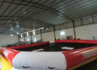 China Commercial Grade Inflatable Water Games Square Adult Blow Up Pool 8 X 8m Fire Resistance for sale
