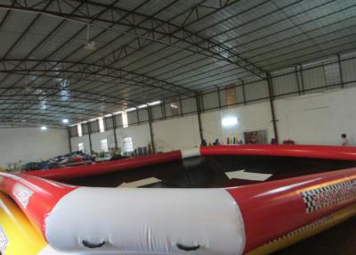 China Commercial Grade Inflatable Water Games Square Adult Blow Up Pool 8 X 8m Fire Resistance for sale