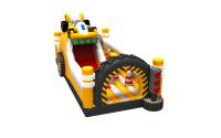 China Car Themed Inflatable Obstacle Game Digital Printing Big Bouncy Castle for sale