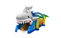 China Shark Themed Inflatable Obstacle Courses Indoor Bounce House For Kids for sale