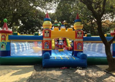 China Huge Disney Inflatable Fun City Waterproof 16 X 9m For 3 - 15 Years Old Children for sale