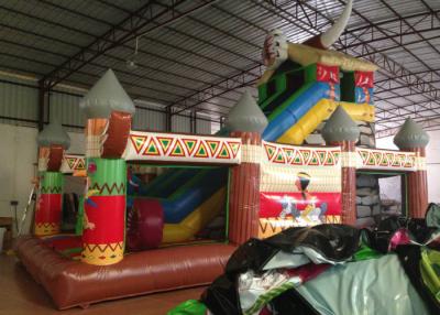 China Double Stitching Inflatable Indian Large Bounce House , Fun City Inflatables 8 X 5 X 6m for sale