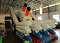 China Commercial Inflatable Titanic Dry beauty slide hot inflatable dry ship slide for sale