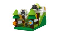 China EN14960 Commercial Inflatable Water Slides Sheep Themed PVC 5x9.8x6m Bounce House Outdoor for sale