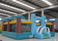 China Attractive Dinosaur World Big Jumpy House , Outdoor Kids Bounce House for sale