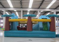 China Attractive Dinosaur World Big Jumpy House , Outdoor Kids Bounce House for sale