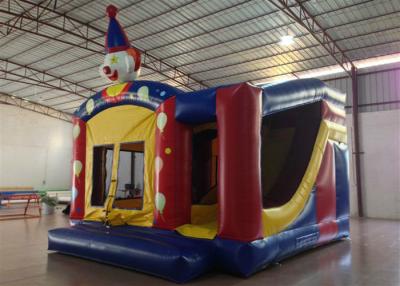 China Simple inflatable circus clown bouncy castle PVC material inflatable combo bouncer with slide inflatable jumping house for sale