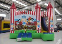 China Colorful Combo Games Inflatable Jump House 0.55mm Pvc Tarpaulin Fireproof Nontoxic for sale