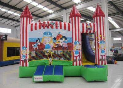 China Colorful Combo Games Inflatable Jump House 0.55mm Pvc Tarpaulin Fireproof Nontoxic for sale