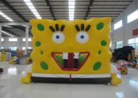 China Inflatable Spongebob Moonwalk Toddler Jump House , Bounce House Party 4 X 6 X 3.5m for sale